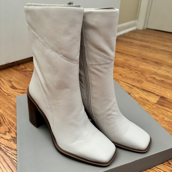 Franco Sarto | Shoes | Franco Stevie Mid Calf Boot Putty Size 9 M Nwt ...